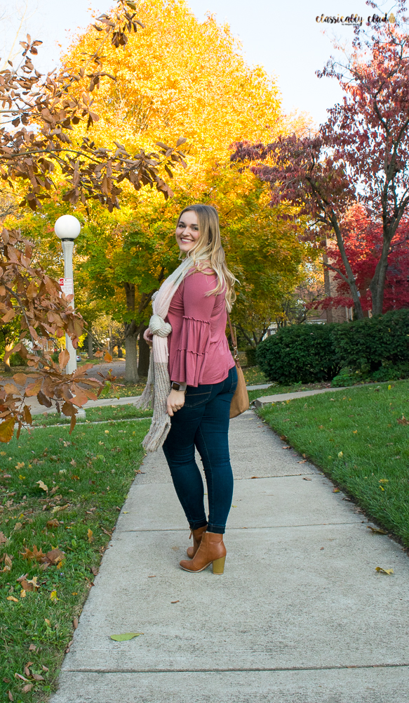Flirty Pink Fall Outfit — Classically Clad